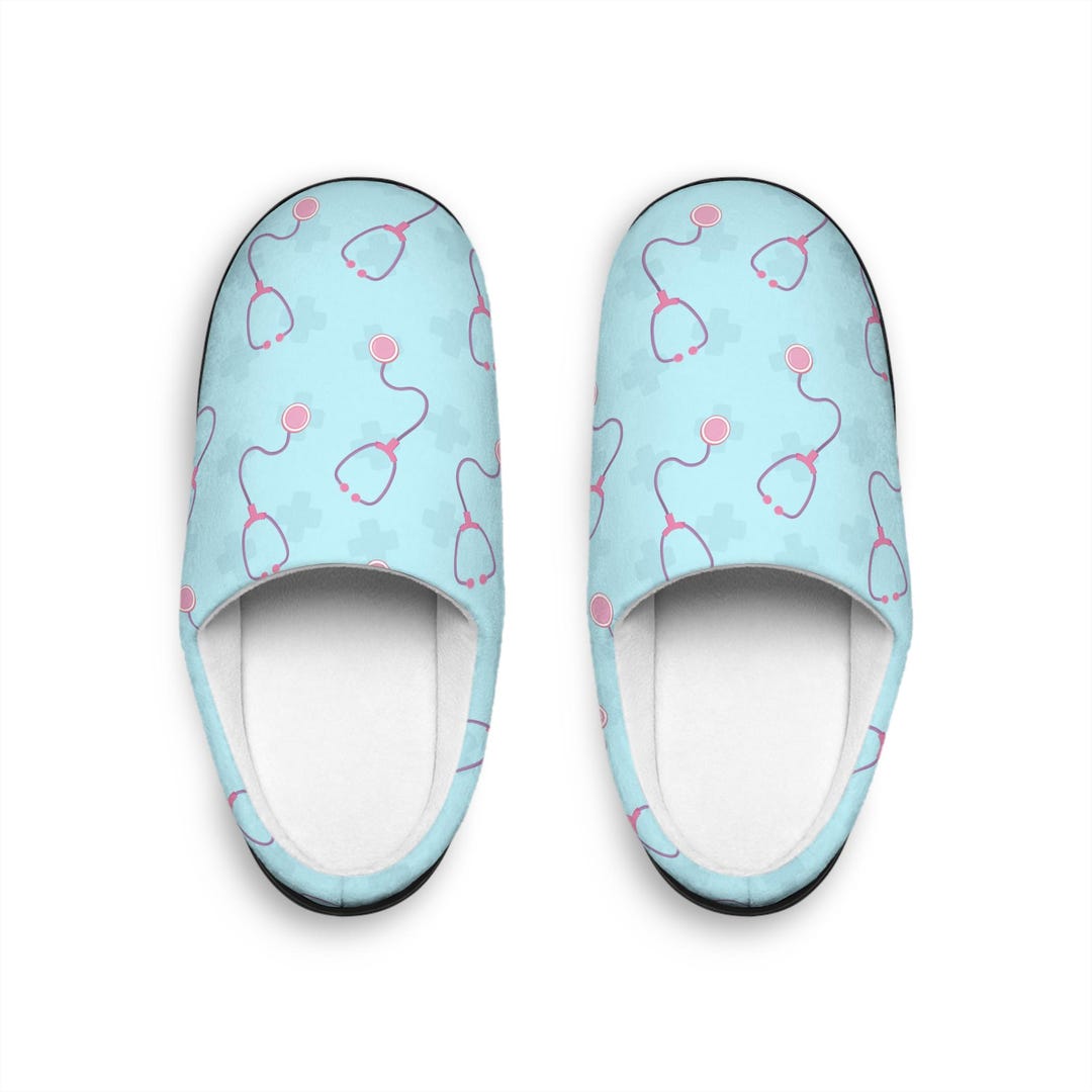 Slippers, Doctor's Stethoscope Design, Nurse Gift, Hospital Worker ...