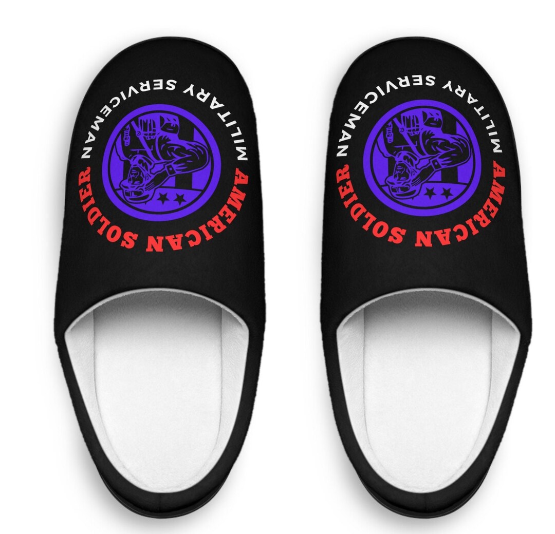 Military Gift, Men's Slippers, American Soldier Gift, Gift for Him ...