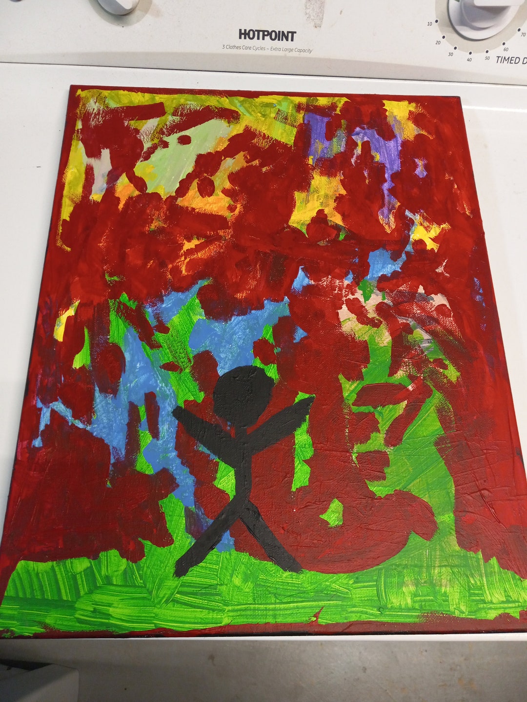 Battlefield Acrylic Painting - Etsy