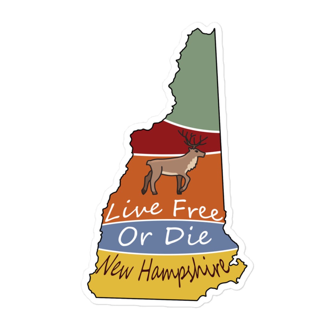 Live Free or Die - New Hampshire - Sticker - Etsy