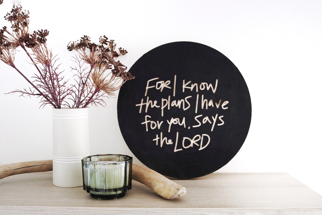 Nursery Sign, Prayer Sign, Circle Scripture Artwork, Bible Verse Sign ...