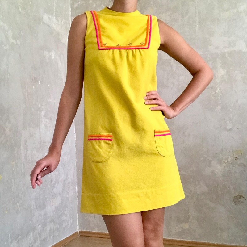 1960s Mini Dress - Etsy