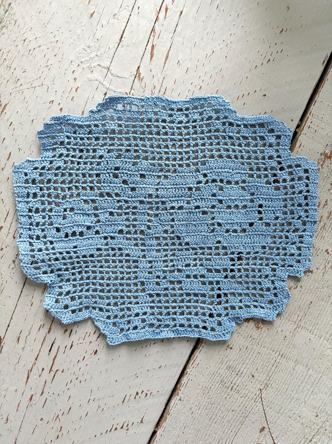 Vintage Filet Crochet Doily Pattern: Beginner Friendly Floral Lace ...