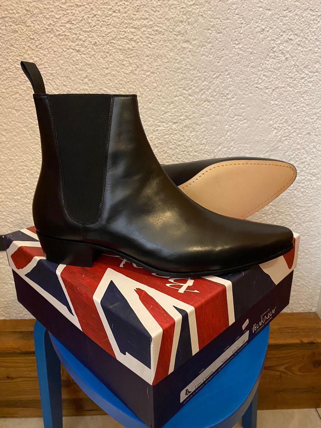 Deadstock Vintage 60s Style Beatleboots Chelsea Boots in Black Leather ...
