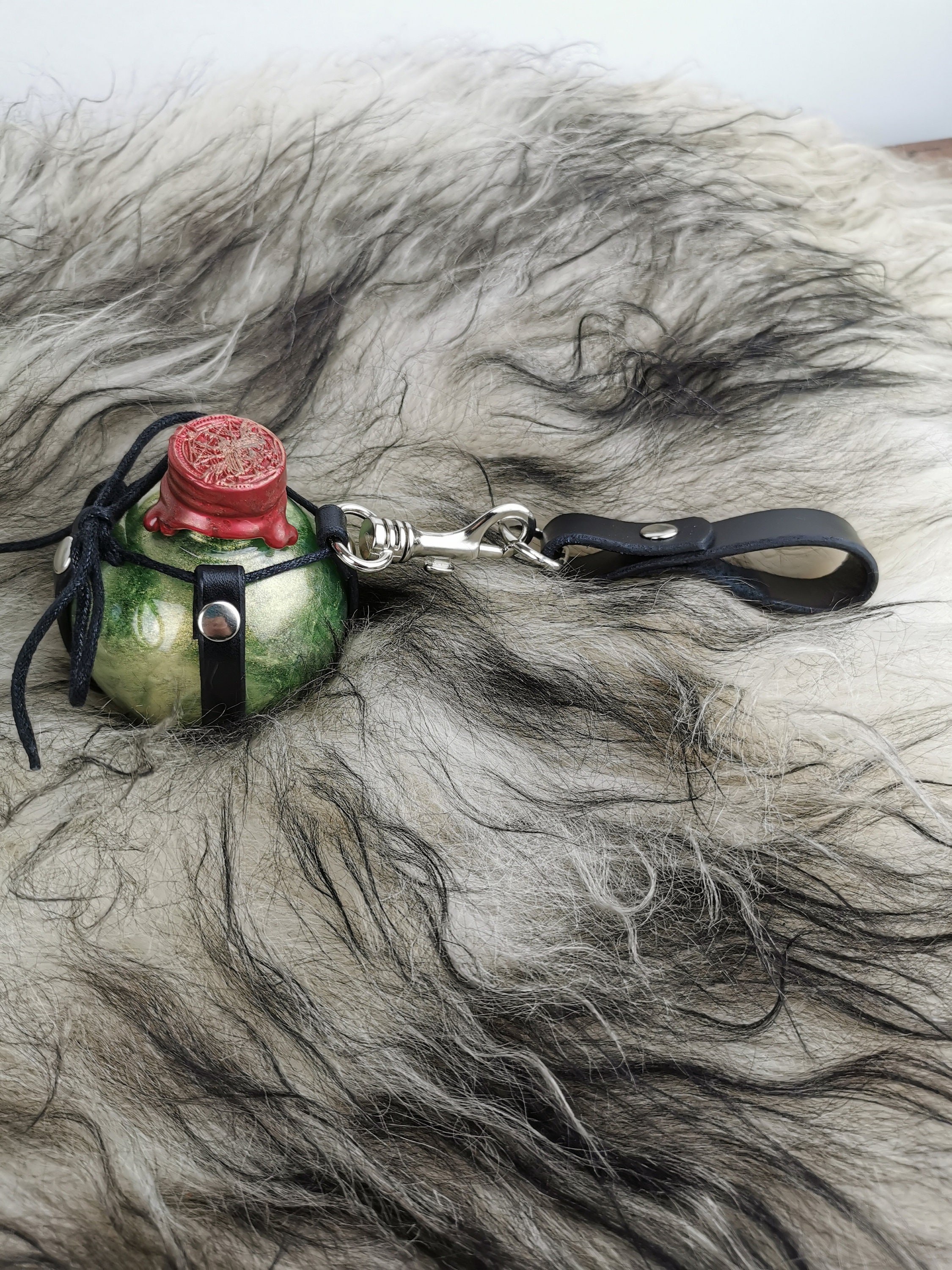 Leather Potion Holder, Decorative Potion, Costume Accessory Larp Gn ...