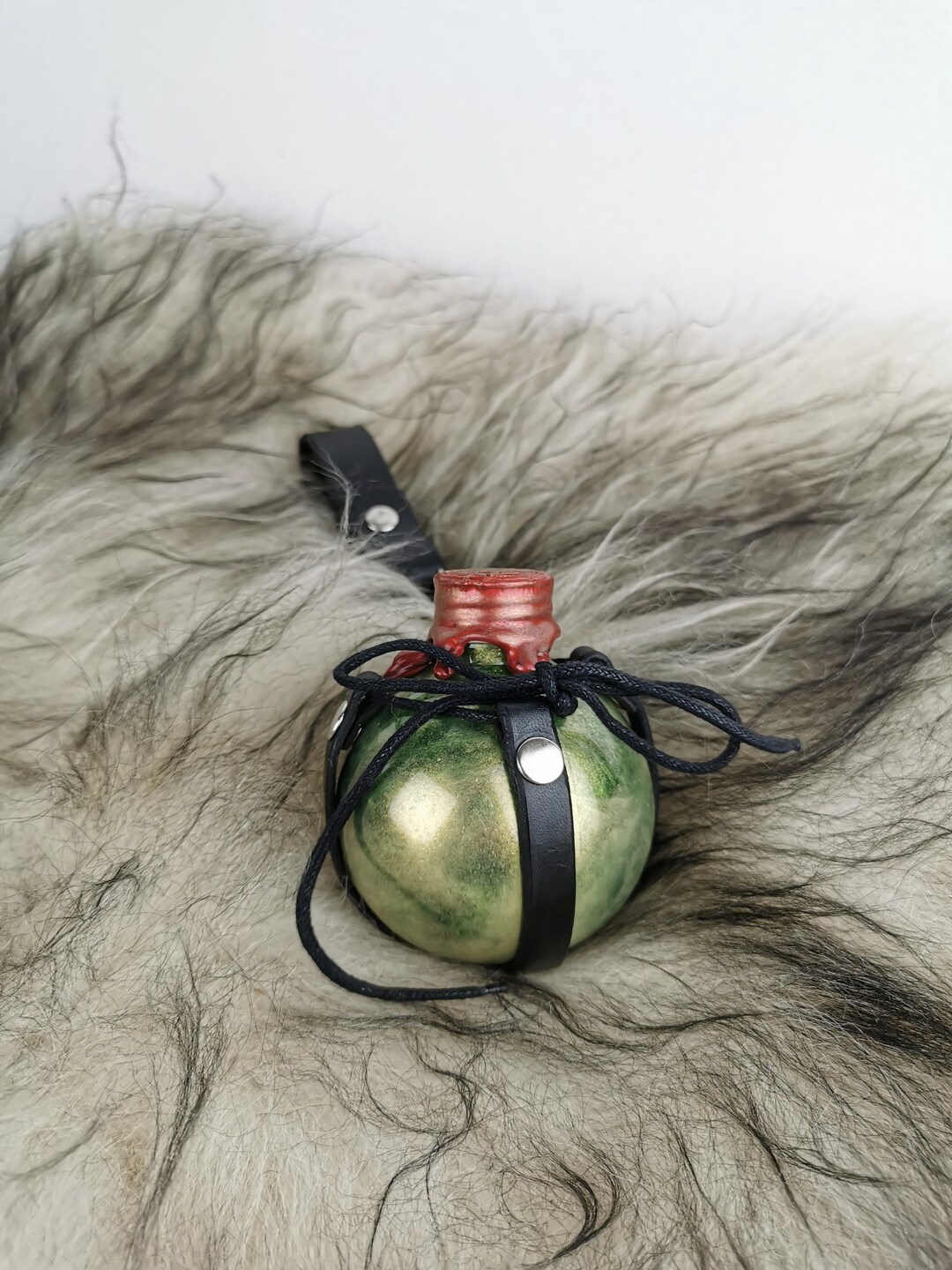 Leather Potion Holder, Decorative Potion, Costume Accessory Larp Gn ...