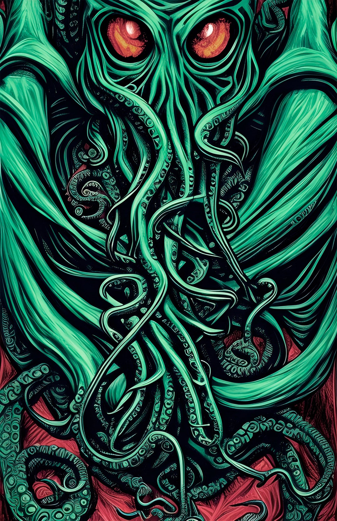Cthulhu Lives III Colorful Mayhem 200dpi at 24x36 Inches, Suitable for ...