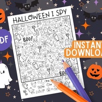 Halloween Cat Coloring Page: Witch Hat, Pumpkin - Kids Printable ...