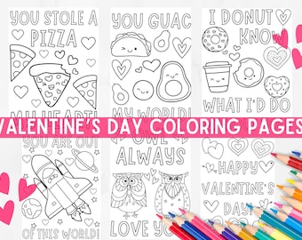 Valentine's Day Coloring Pages, Printable Valentine's Coloring Pages ...