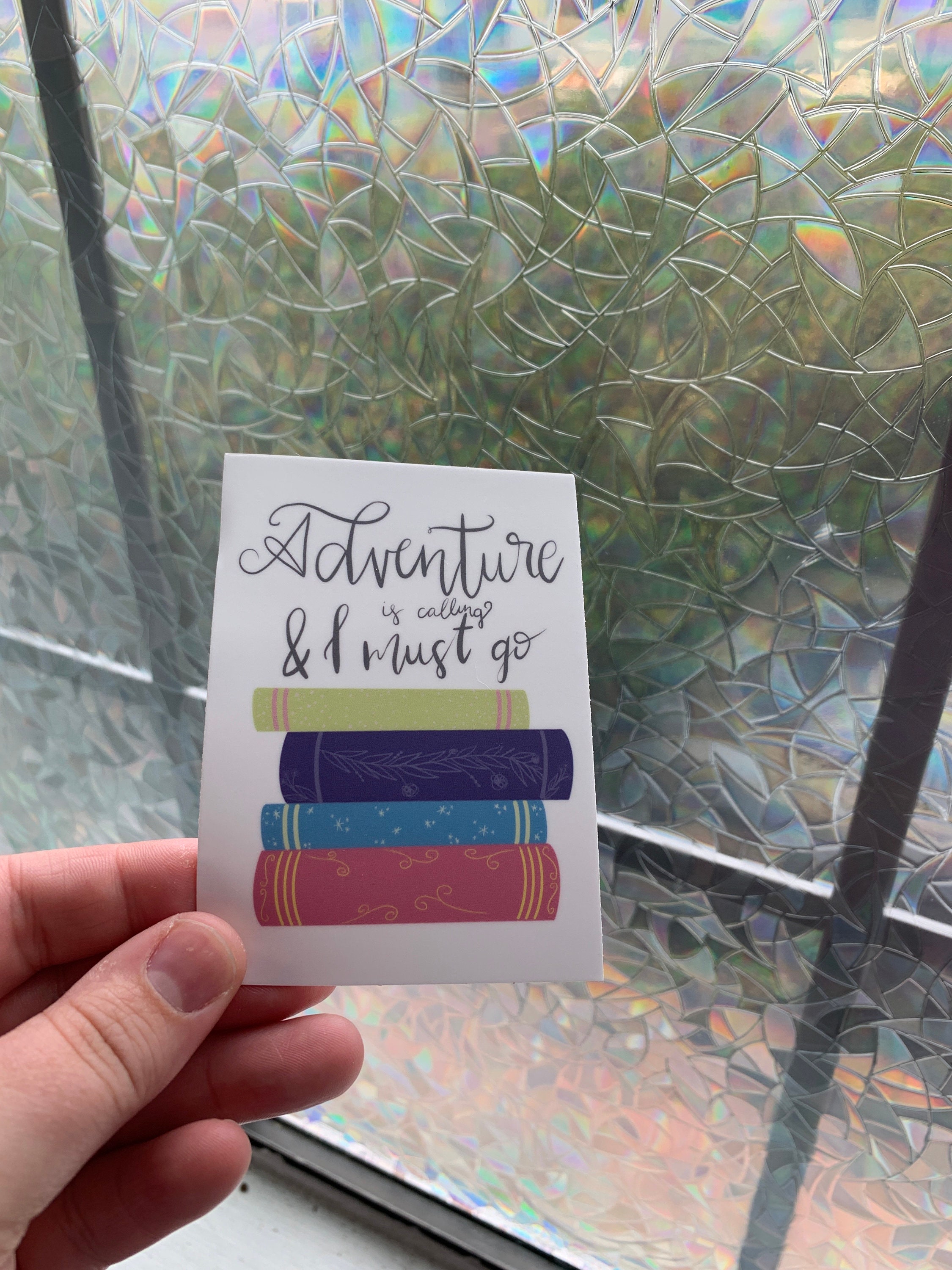 Adventure is Calling Book Sticker - Etsy