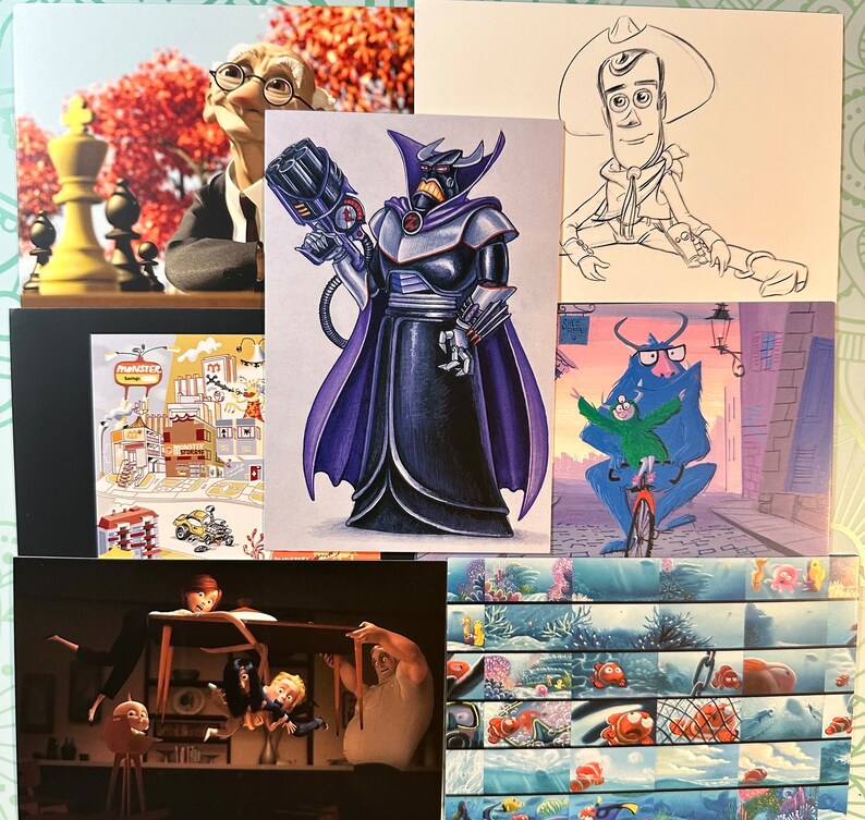 Disney Pixar Postcards - Etsy