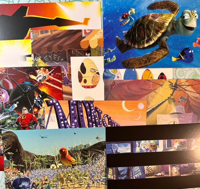 Disney Pixar Postcards - Etsy