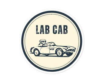 Lab Cab Sticker - Etsy