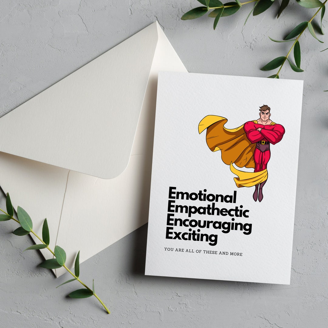 Handmade Positive Message Card for Him - Etsy