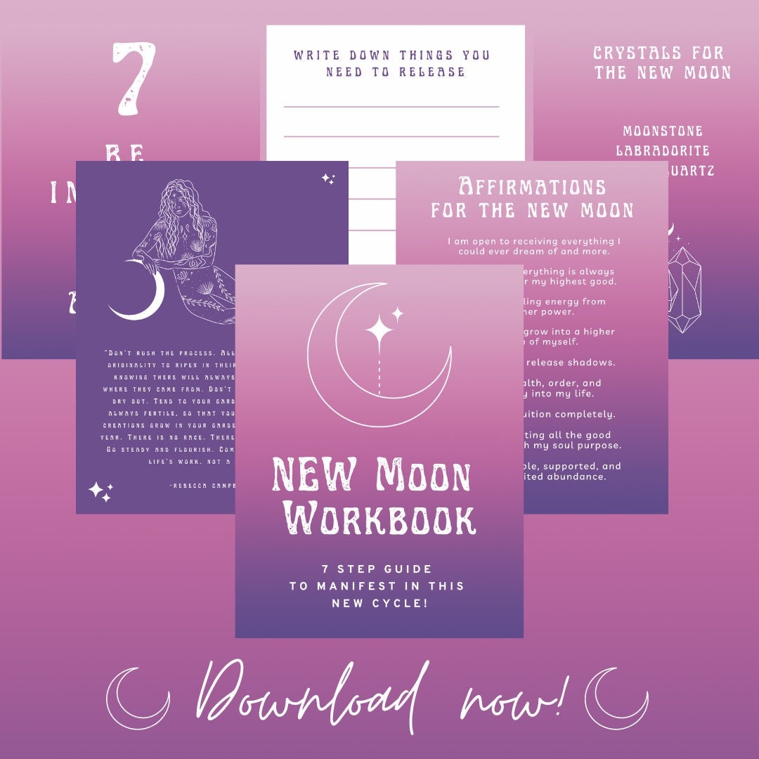 New Moon Workbook - Etsy