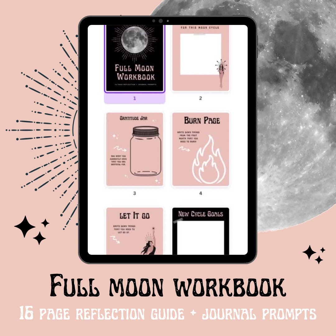 Full Moon Workbook - Etsy