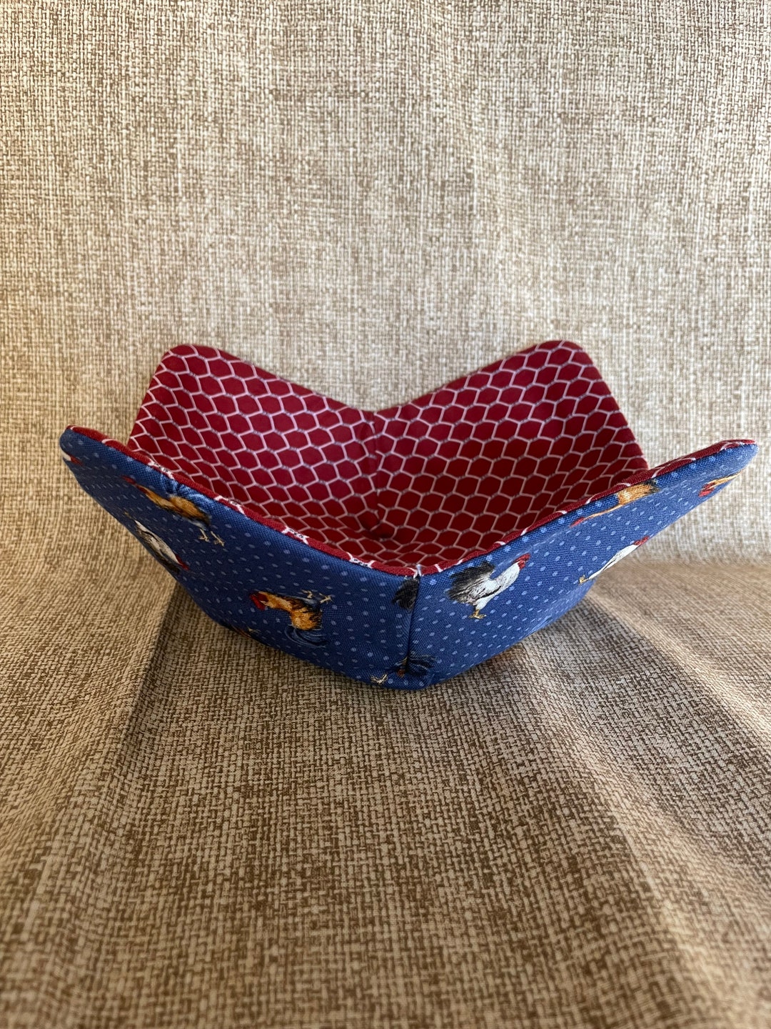 Blue Chicken Bowl Cozy - Etsy
