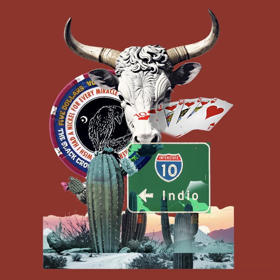 Interstate 10 Highway Sign Unisex Long Sleeve, Indio California Design ...