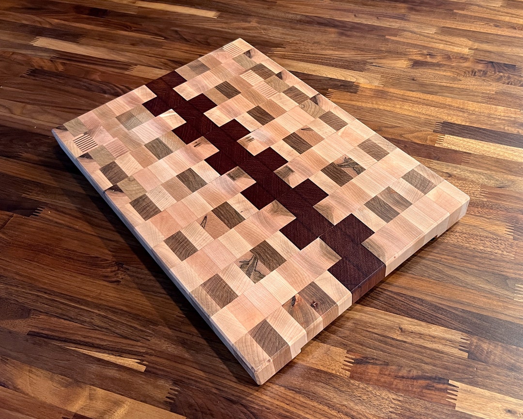 Maple + Brazilian Cherry End Grain Cutting Board - Etsy
