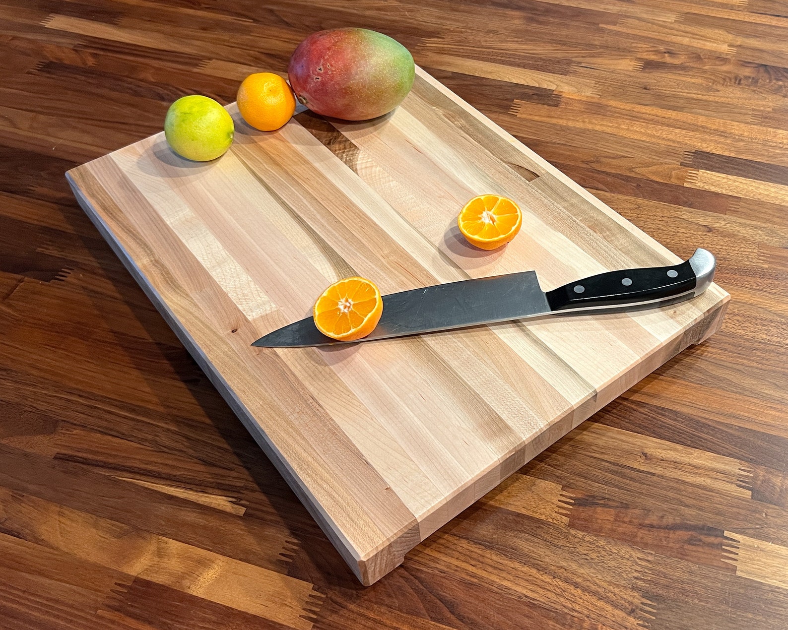 Large (12"x17") - Maple Butcher Block Cutting Board - Etsy