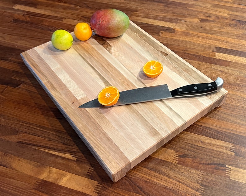 Large (12"x17") - Maple Butcher Block Cutting Board - Etsy