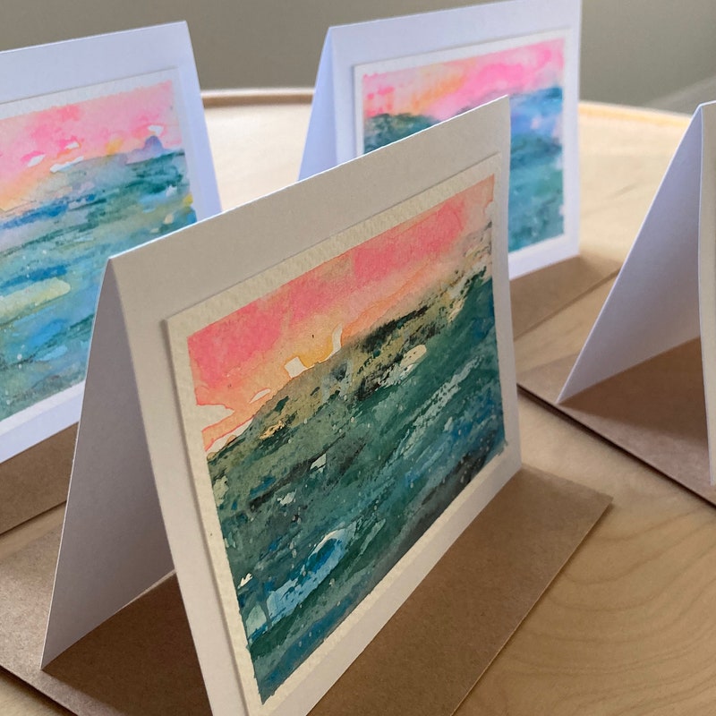 Hand Painted Cards - Etsy