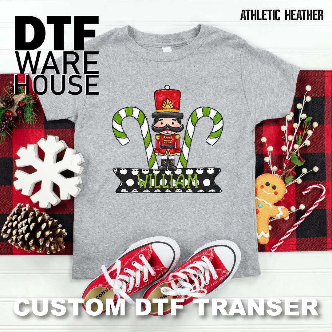 Nutcracker Custom Name Plate, Custom DTF Personalized Heat Press ...