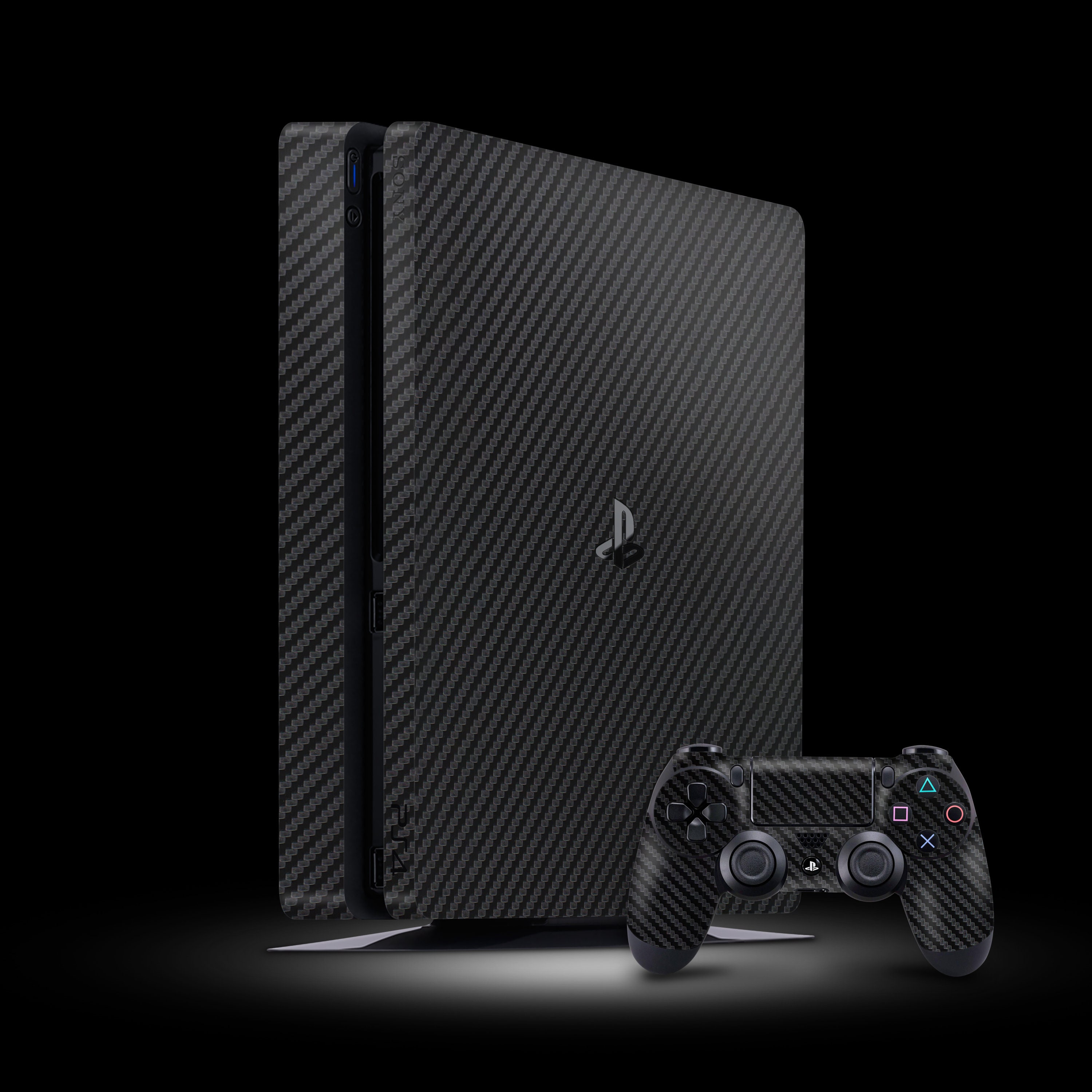 PS4 Carbon Fiber Skin | 3M Vinyl | Full Wrap Skin With the Option of ...
