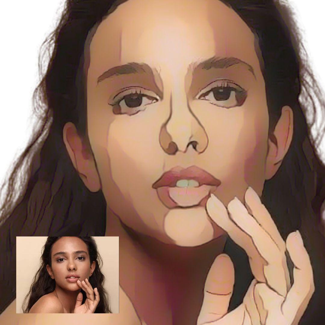 Custom Portrait, Cartoon Portrait, Portrait From Photo, Christmas Gift ...