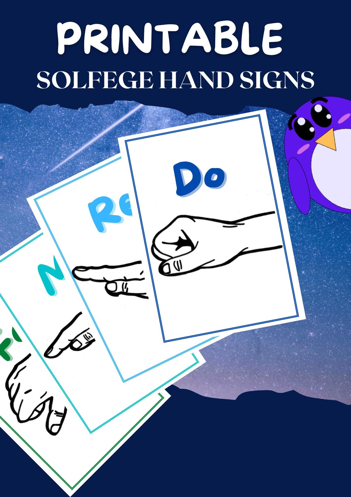 Printable Solfege Hand Signs! Great for Classrooms and Lesson Rooms! - Etsy