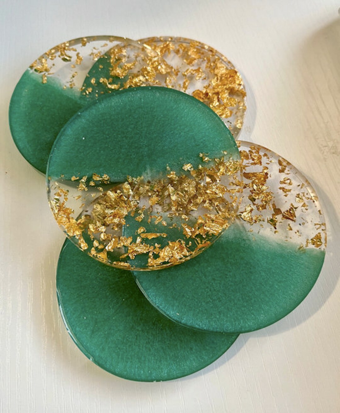 Custamizable Color Resin Coasters | Epoxy Coasters | Handmade ...