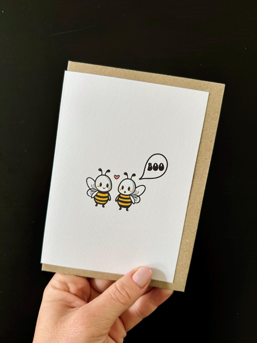 Boobees Halloween Card Cute Kawaii Card Halloween Card Boobees Card Bee ...