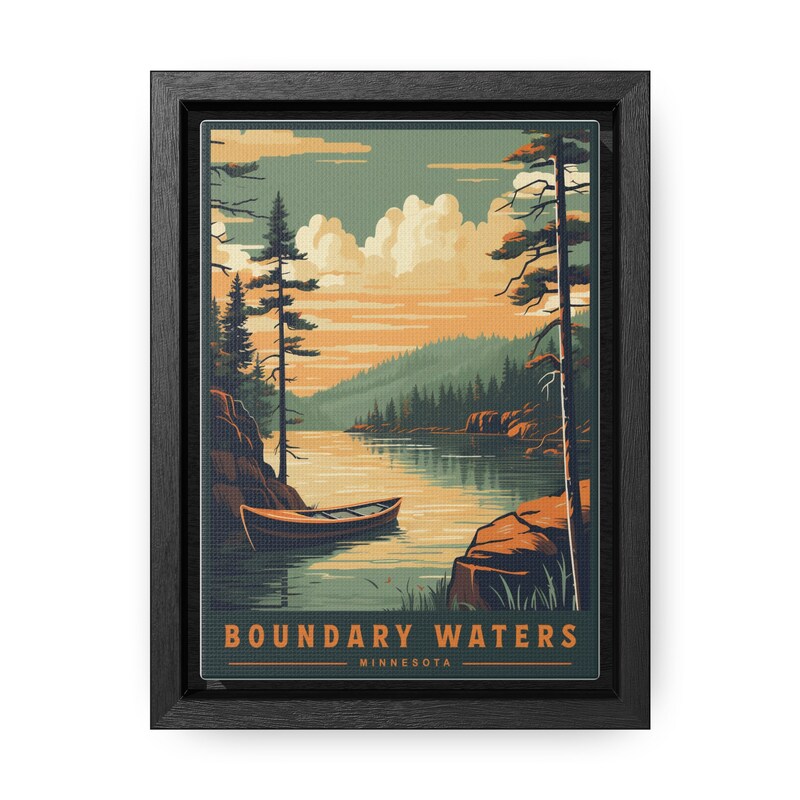 Boundary Waters Map - Etsy