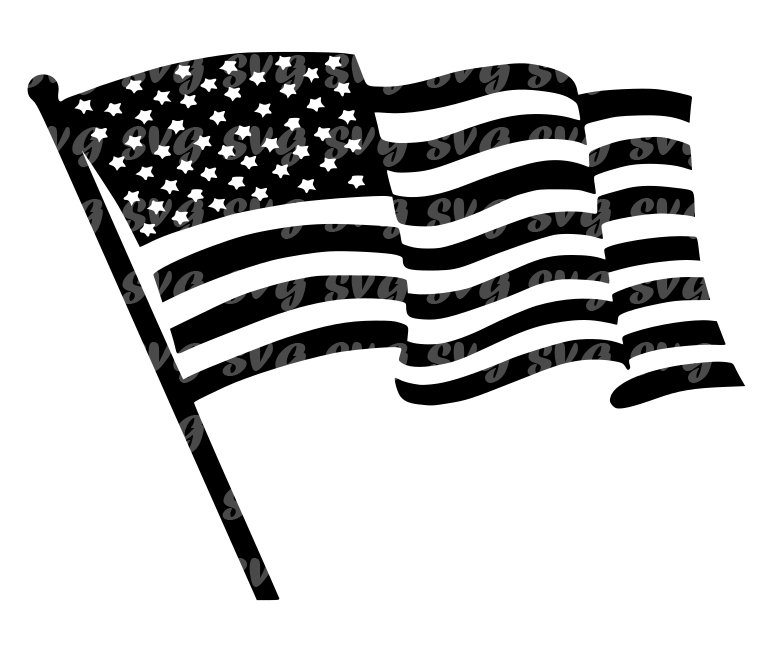 American Flag Vector Svg - Etsy