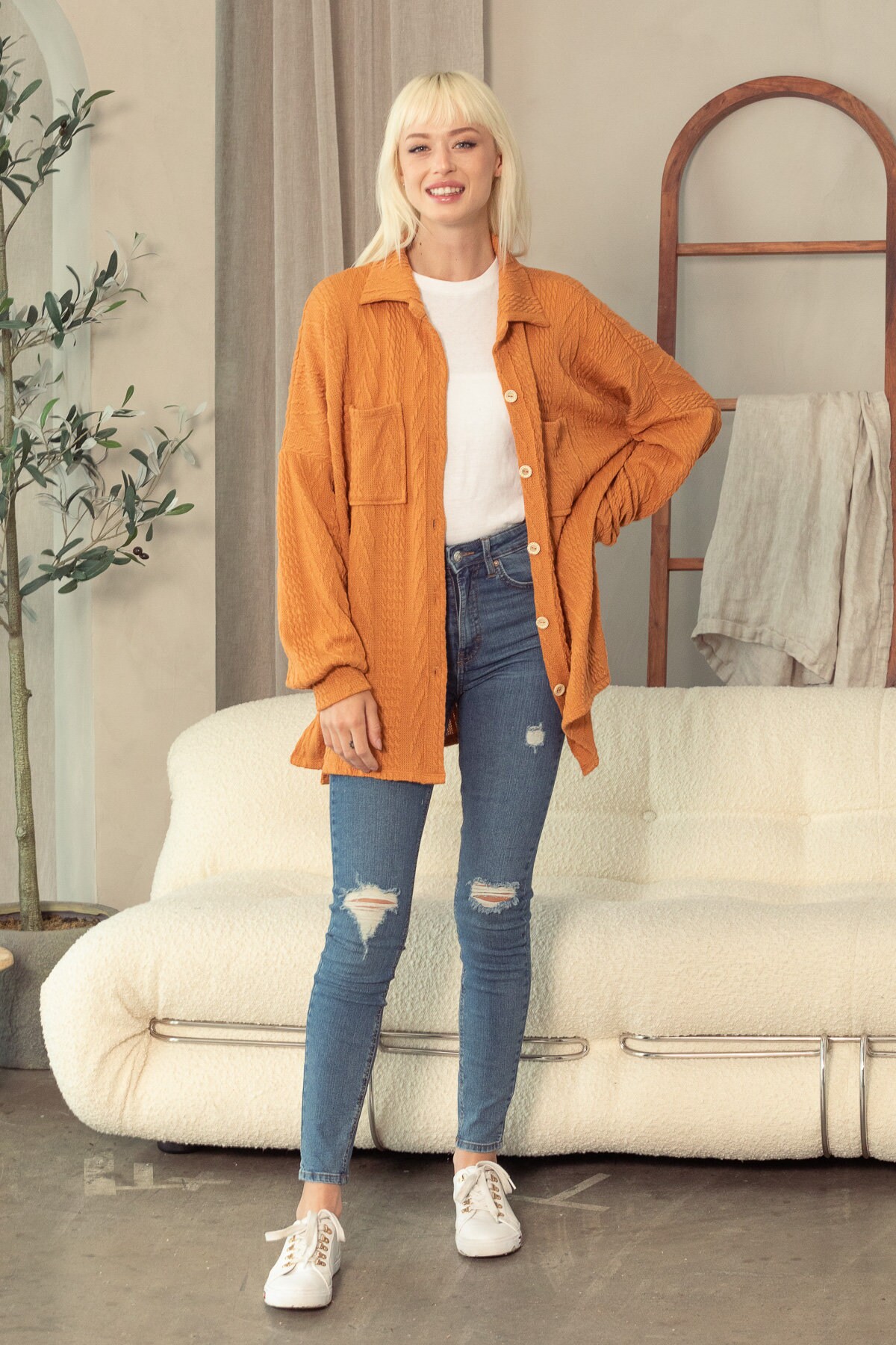 Cable Knit Shacket - Etsy