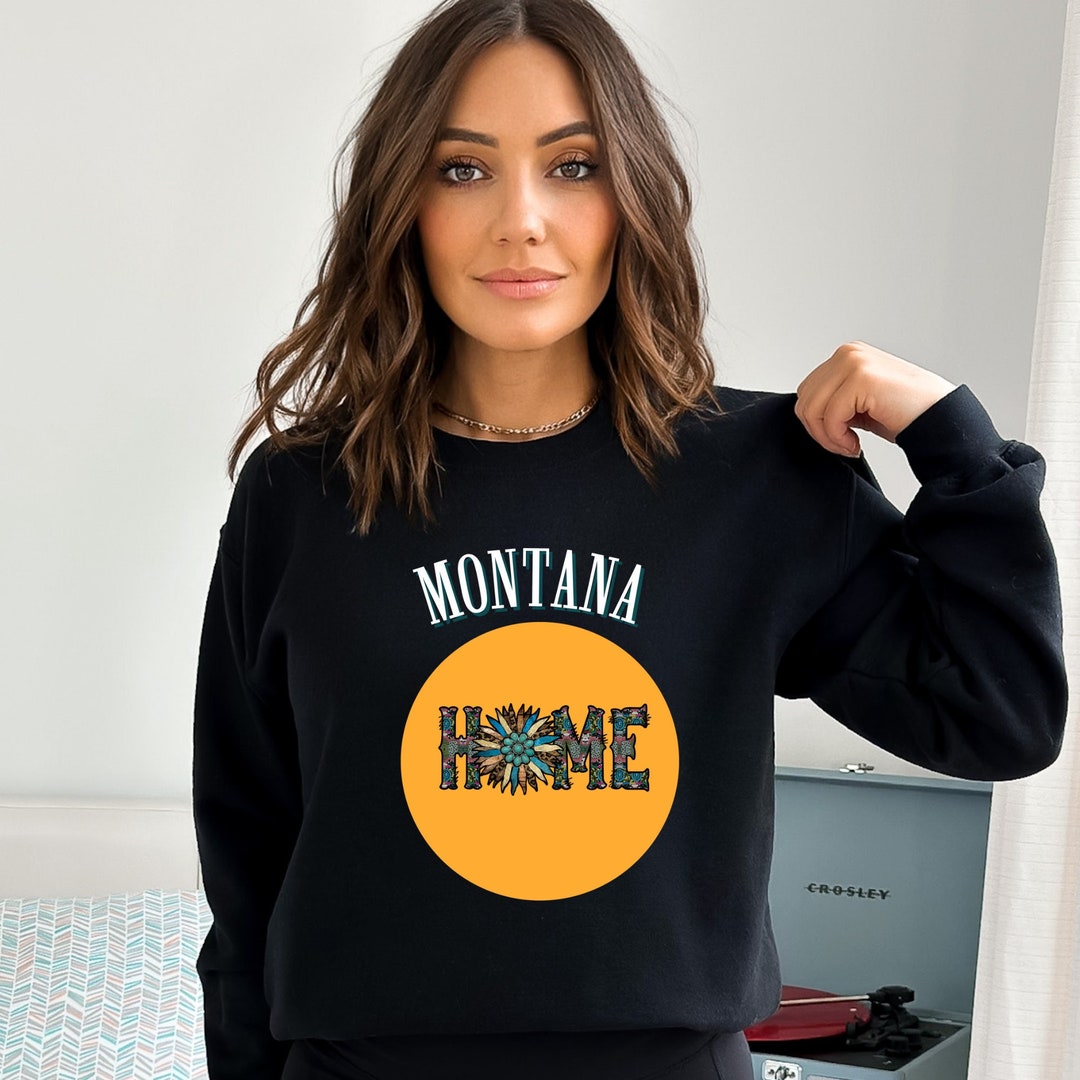 Montana Sweatshirt, Montana Shirts, Montana Home Shirt, State Shirts, Floral Montana Shirt ...