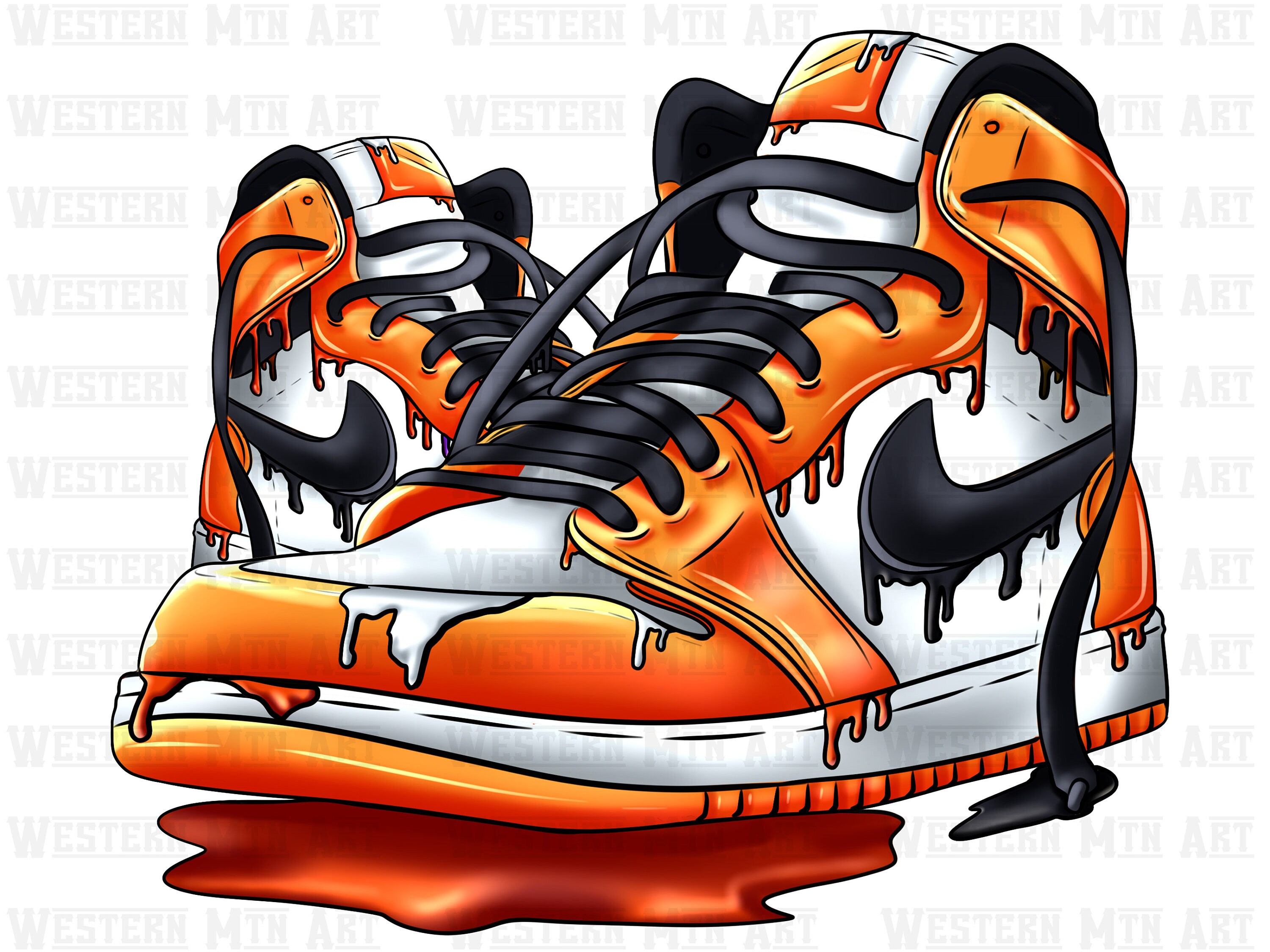 Dripping Blue Sneakers Png Sublimation Design,Dripping Png,Sport Shoes ...