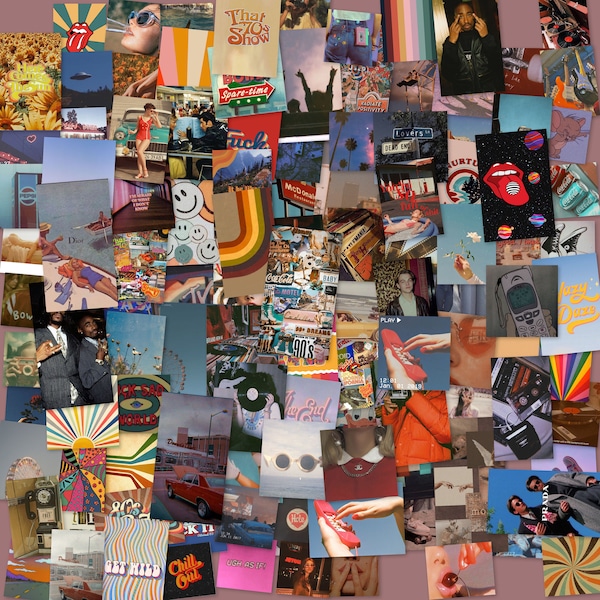 Retro Wall Collage Kit - Etsy