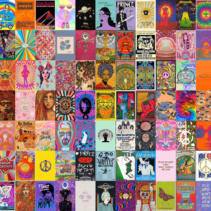 Hippie Poster - Etsy