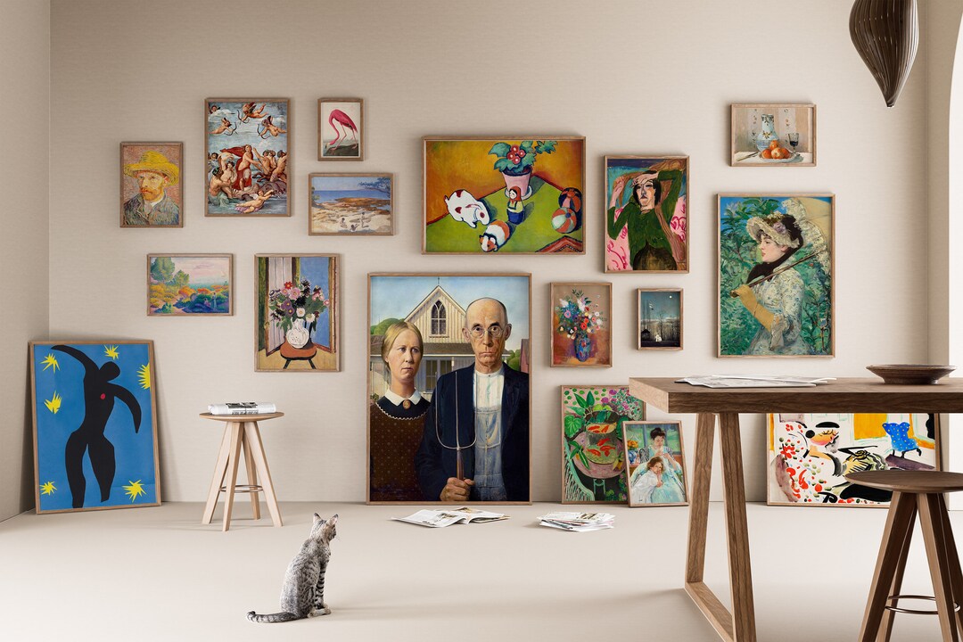 1100+ Printable Vintage Art Prints for Home Decor, MEGA BUNDLE Art ...