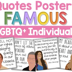 LGBTQ+ Bulletin Board | Influential People Posters for Pride Month ...