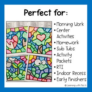Earth Day Multiplication Color by Number Worksheets | Spring Coloring ...