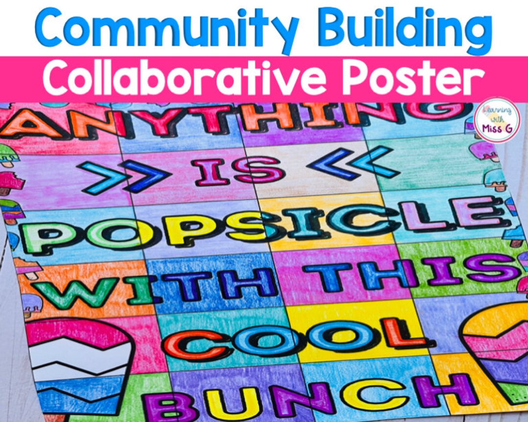 Class Community Building Activity for Back to School - Collaborative ...
