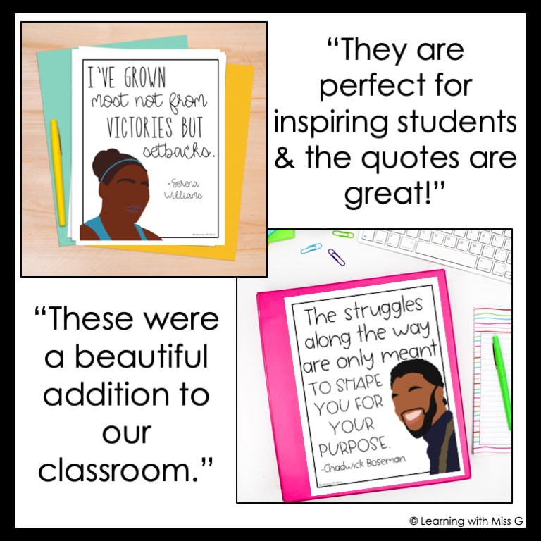 Black History Month Classroom Decor Quote Posters Famous - Etsy