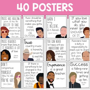 Famous Musicians Posters - Music Bulletin Board and Classroom Decor - Etsy