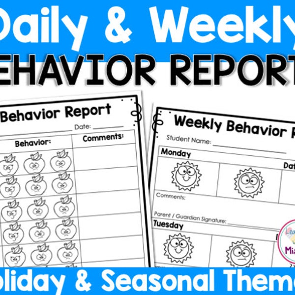 Behavior Chart - Etsy