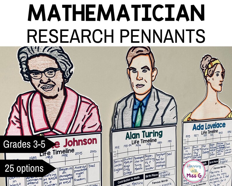 Famous Mathematician Research Project Pennant Research for Upper ...