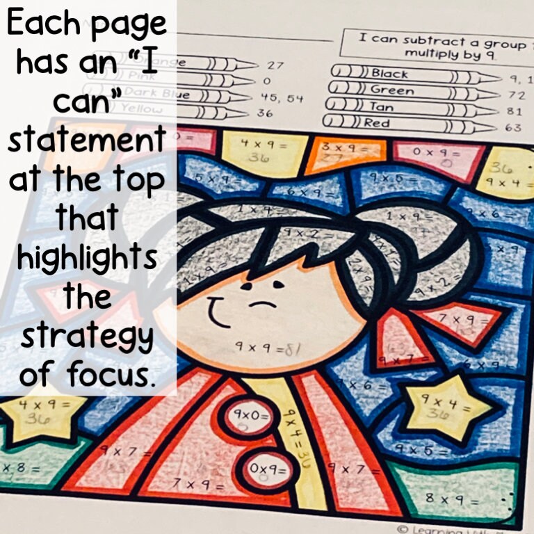 Chinese New Year Multiplication Color by Number Worksheets - Math ...