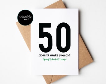 Funny 50th Birthday Card 50th Birthday Card Bird Birthday Card Funny Bird Birthday Funny Bird ...