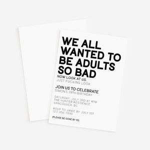 EDITABLE Funny 40th Birthday Party Invitation Bundle - We Wanted to Be ...